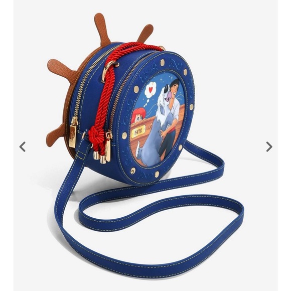 Bags | Disney The Little Mermaid Ship Wheel Crossbody Bag | Poshmark